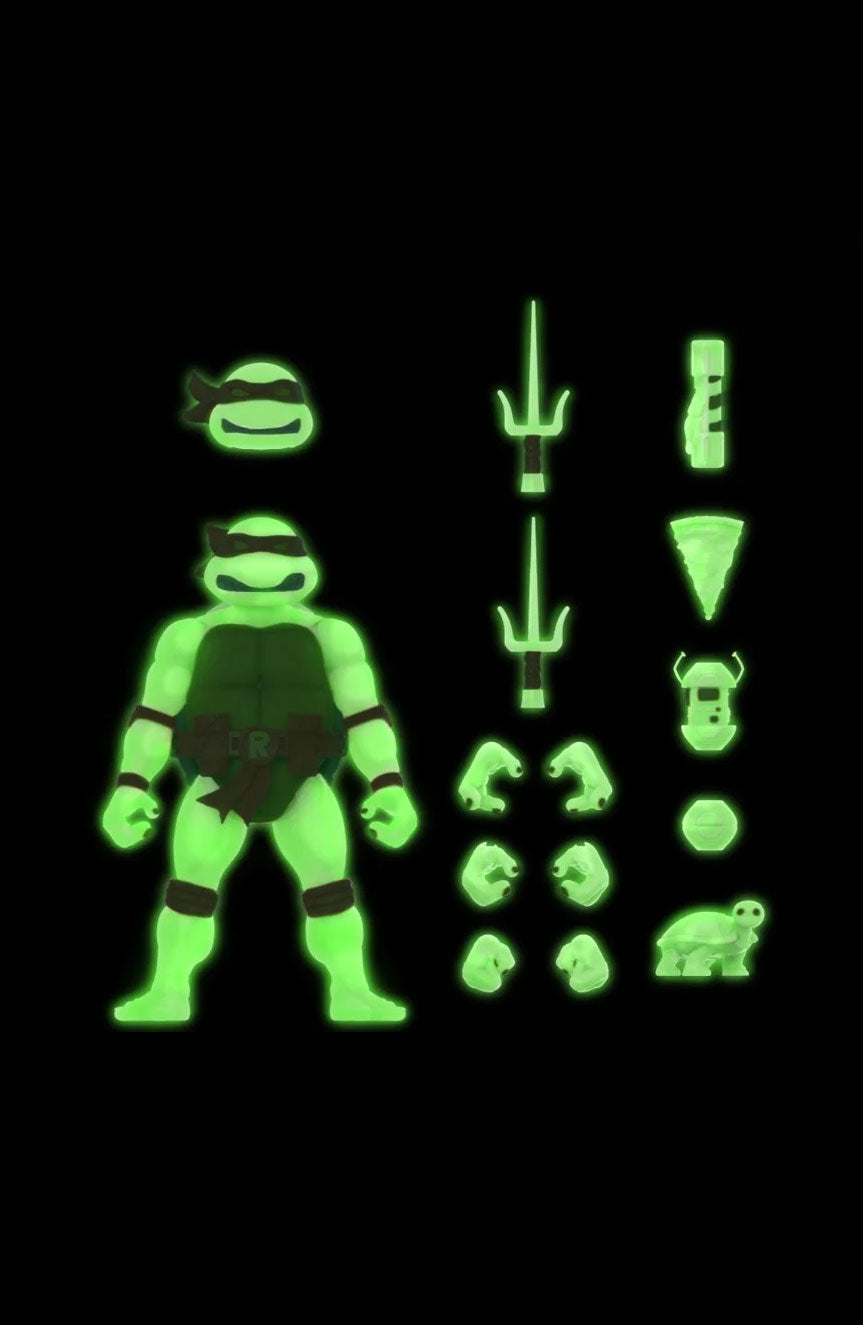 TMNT ULTIMATES RAPHAEL MUTAGEN OOZE GLOW IN THE DARK FIGURE